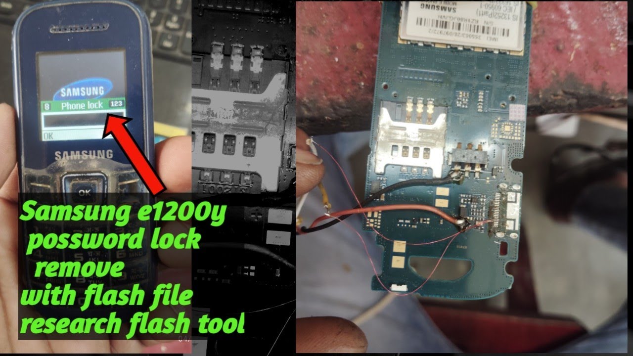 Samsung e1200y. possword lock remove free flash file with flash tool # ...