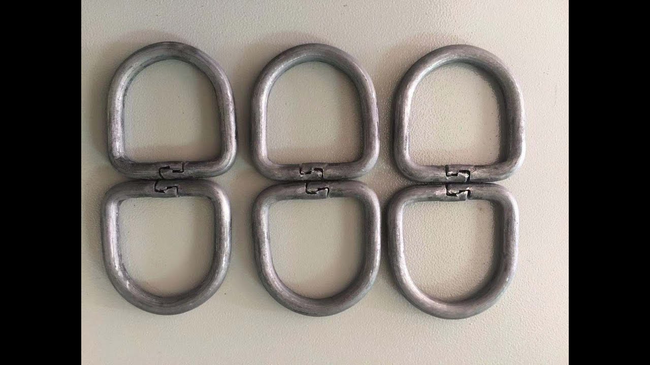 D shape clips ring wire bending machine - YouTube