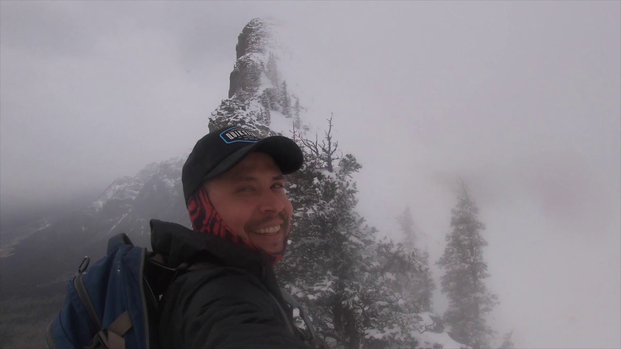 Solo Winter Hiking Mount Yamnuska in Alberta - YouTube