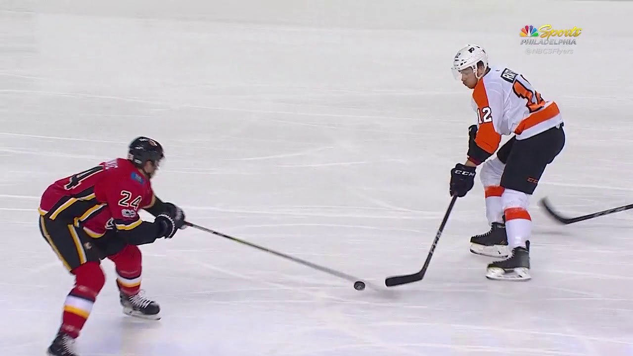 Philadelphia Flyers Score 3 Goals in 1:11 vs Calgary Flames - 12/4/17 ...