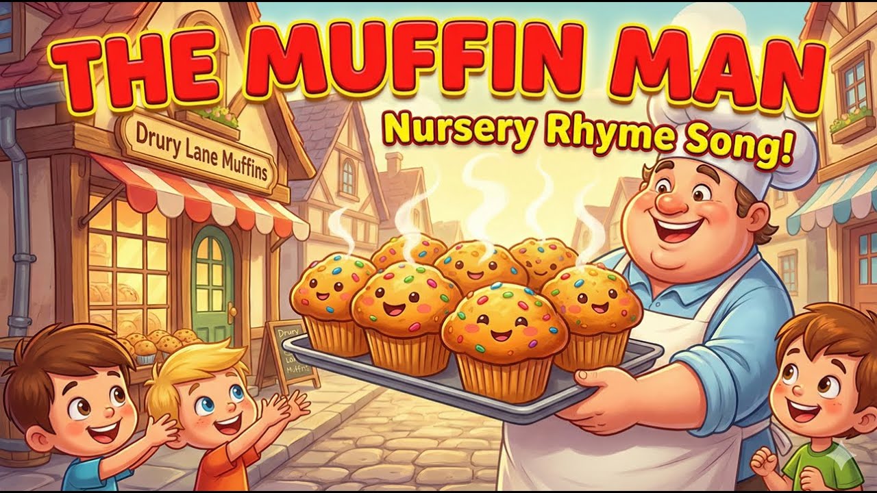 the muffin man | nursery rhyme for kids | fun learning song | educare ...