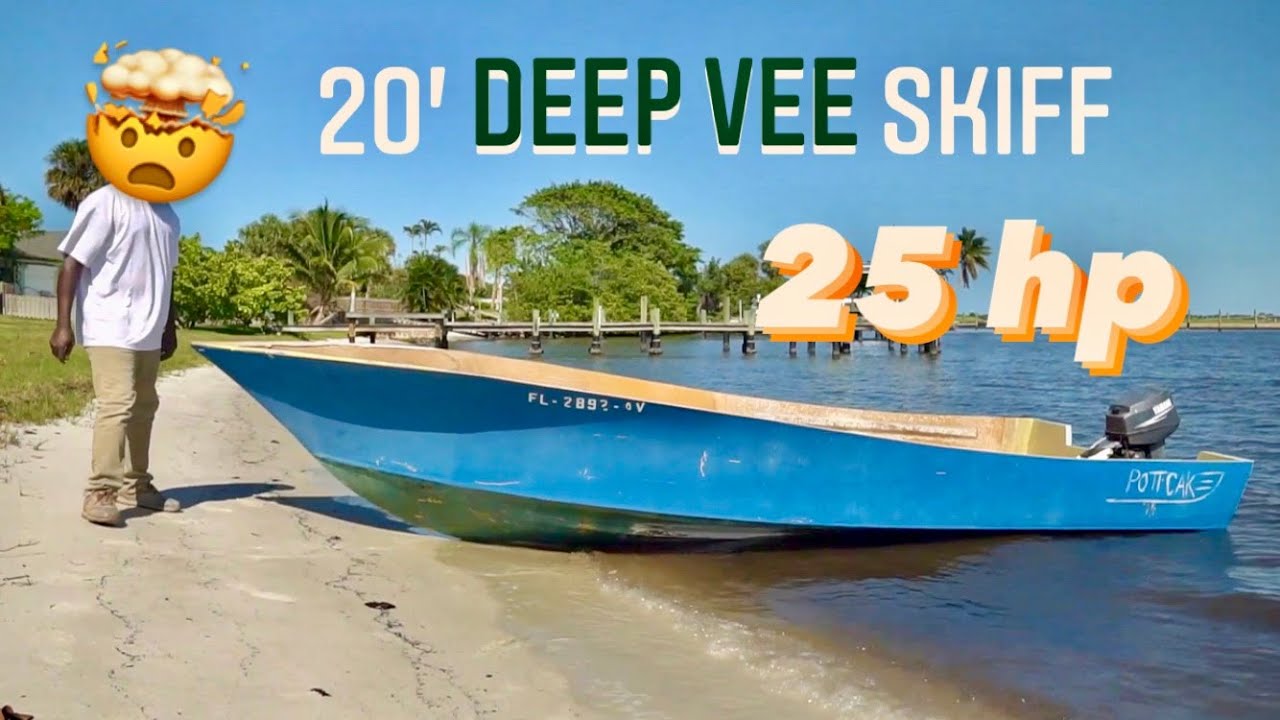 Deep Vee Skiff build 25hp - YouTube