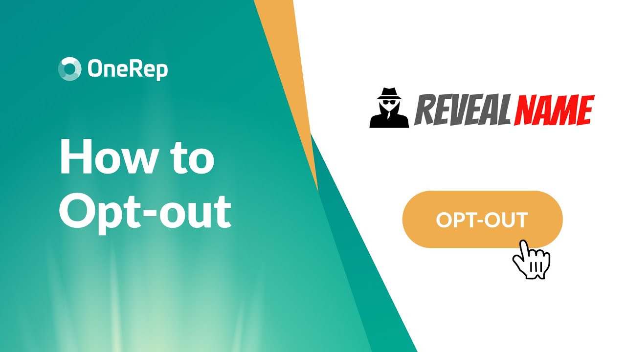 HOW TO OPT OUT OF REVEALNAME COM VIDEO GUIDE BY ONEREP - YouTube