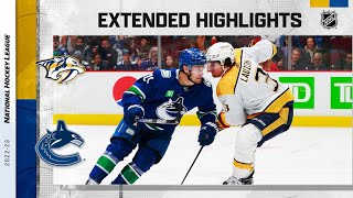 Nashville Predators vs. Vancouver Canucks Nov 5, 2022 HIGHLIGHTS by ...