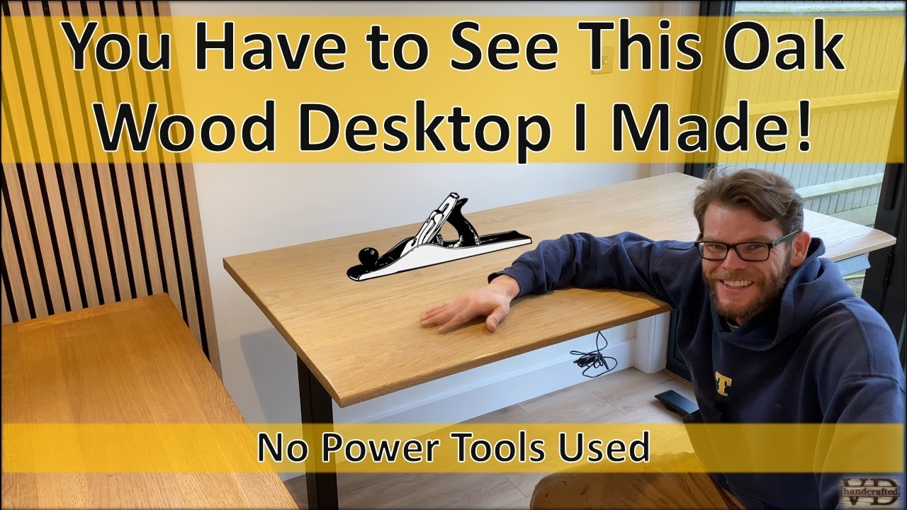 This is how I made my own oak desktops for £150 each! - YouTube