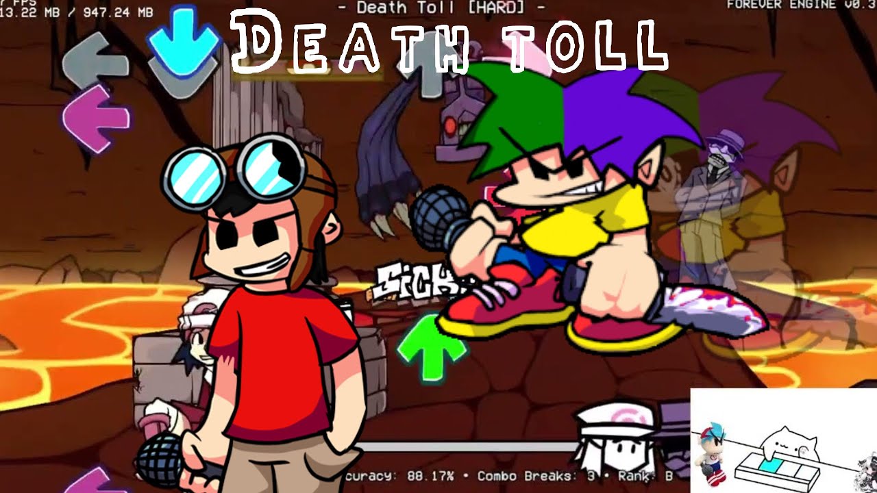 FNF-Death Toll but oscar crazy vs yamil and misax - YouTube