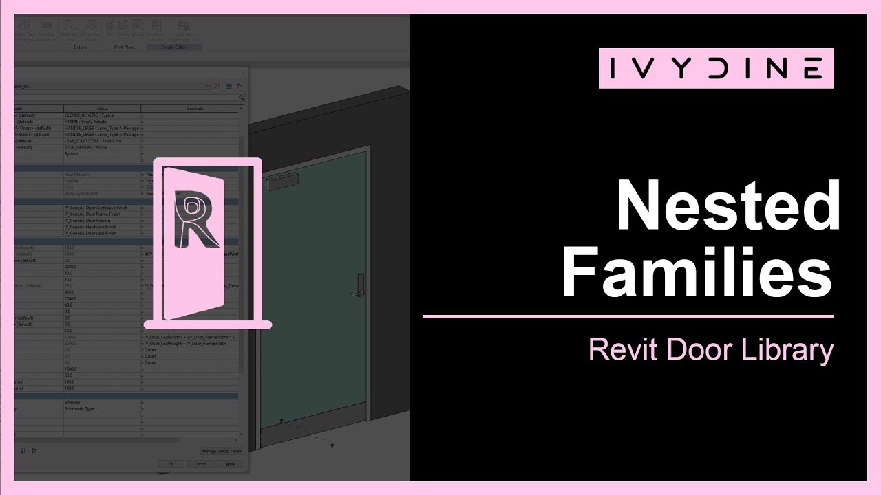 Revit Door Library: SC05 - Nested Families - YouTube