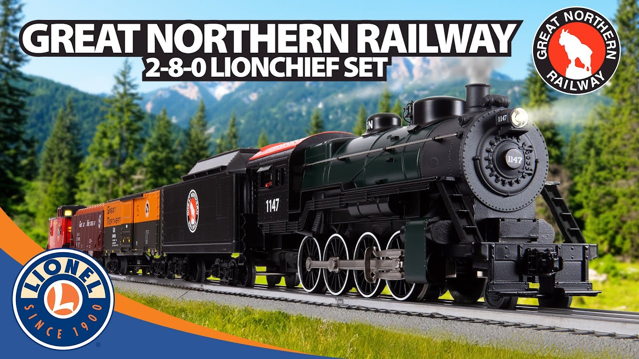 Great Northern 2-8-0 Consolidation LionChief Set - YouTube
