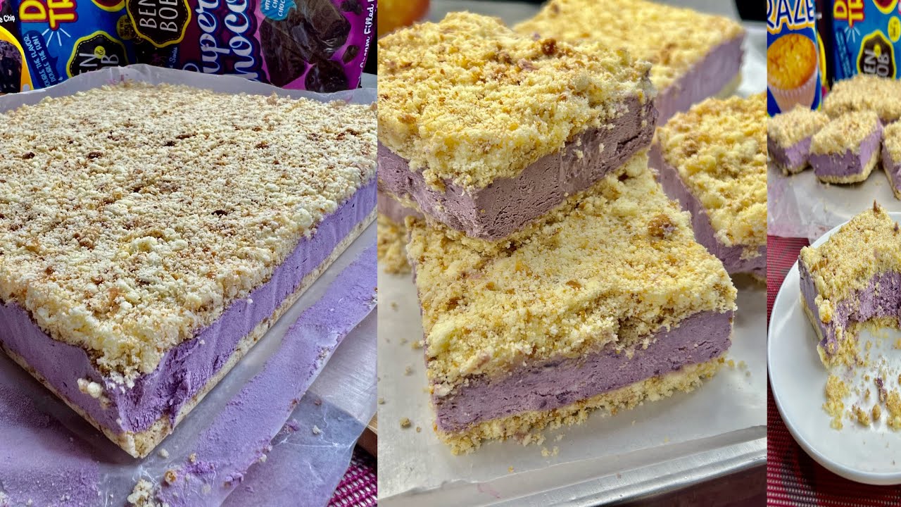 No bake Cake/ No bake Ube cheese cake/ DIY cake Recipe/ Ube Cake Recipe ...