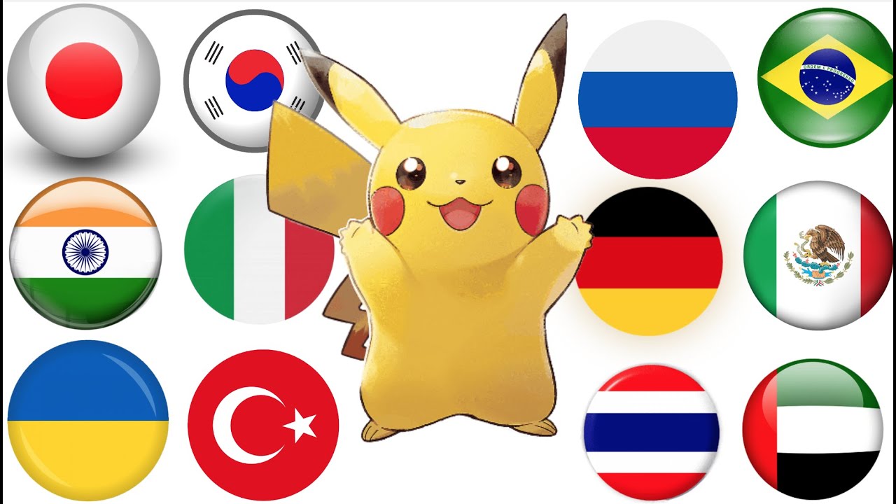 POKEMON PIKACHU IN DIFFERENT LANGUAGES | WHO'S THAT POKEMON?! - YouTube