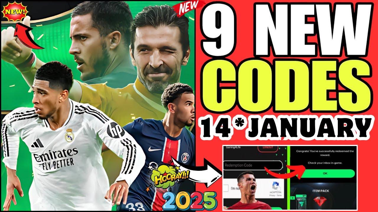 14*JANUARY 2025 CODES🎉REDEEM CODE IN FC MOBILE 25! GET FREE GIFTS AND ...