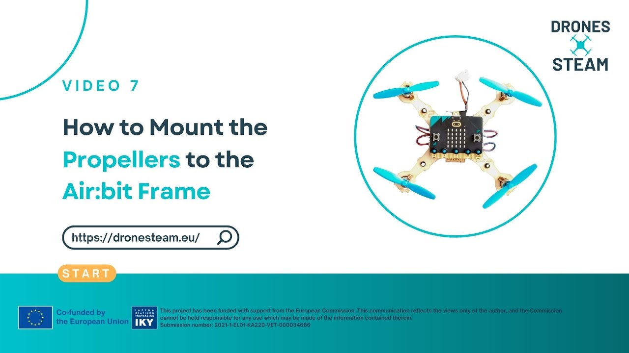 Video 7 | How to mount the propellers to the air:bit frame - YouTube