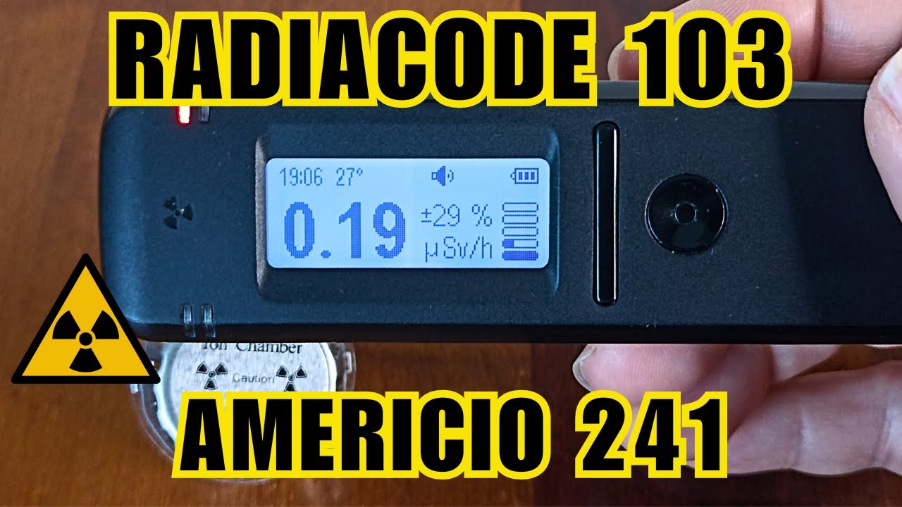 RADIACODE 103 e AMERICIO 241 ☢️ - Misura dei raggi gamma - YouTube