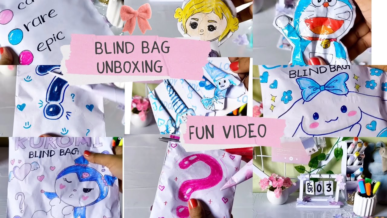 Unboxing 8 Blind bags . ASMR . SATISFYING 💫 - YouTube