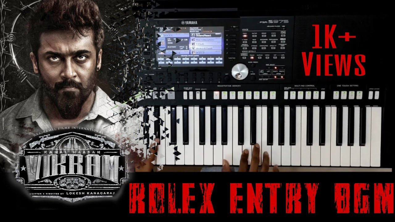 VIKRAM - ROLEX Bgm | Keyboard Cover | Anirudh | Kamal Haasan | Charak ...
