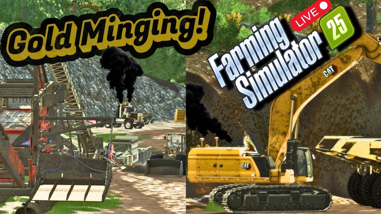 LAST FS25 GOLD MINING STREAM OF 2025 - YouTube