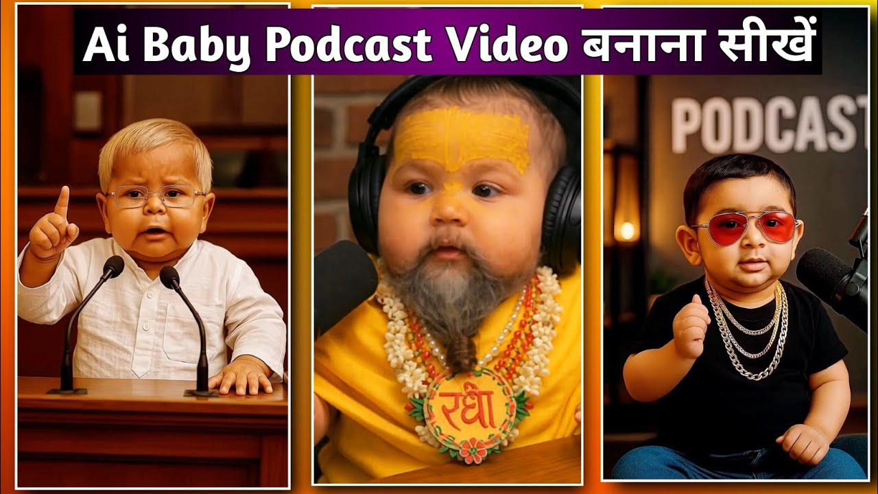 Ai Baby Podcast Viral reels editing tutorial | how to create baby ...