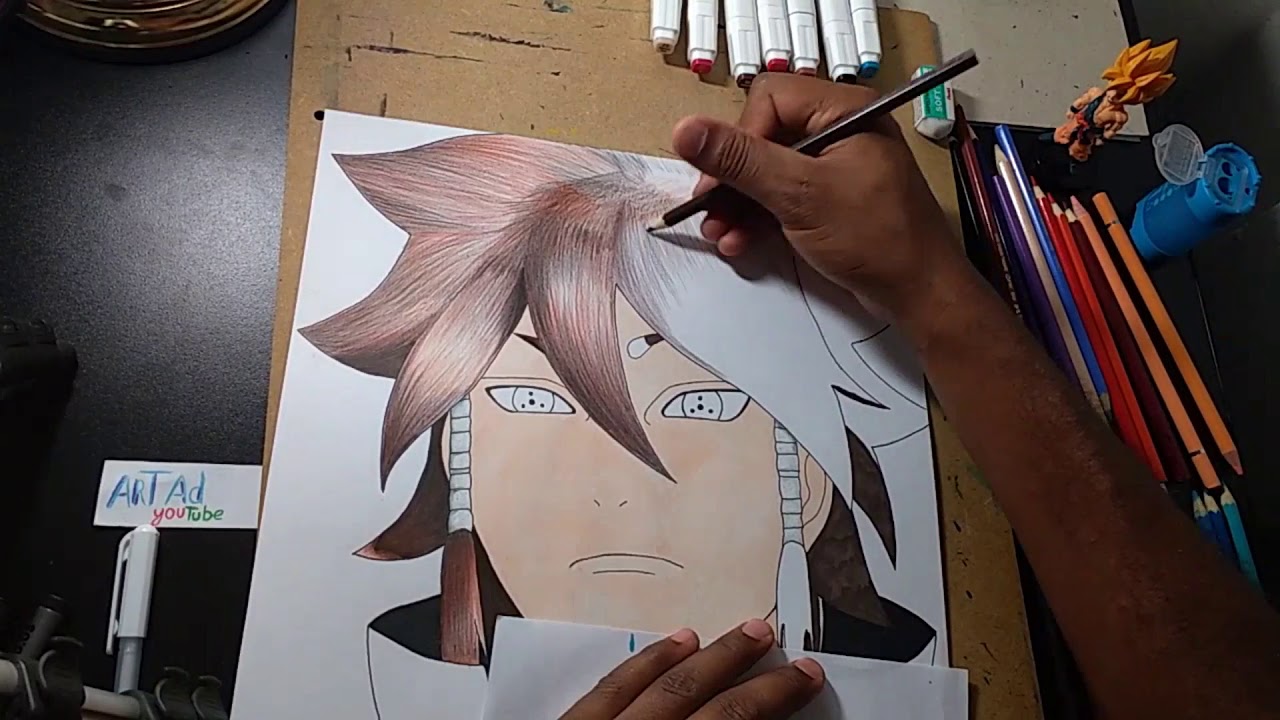 Speed Drawing_Indra Uchiha(Naruto Shippuden) - YouTube