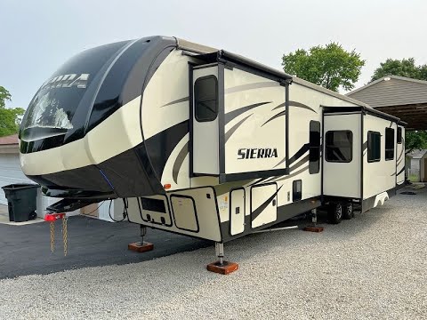 2017 Forest River Sierra 384QBOK Luxury Bunkhouse 5th Wheel Walk-Around ...