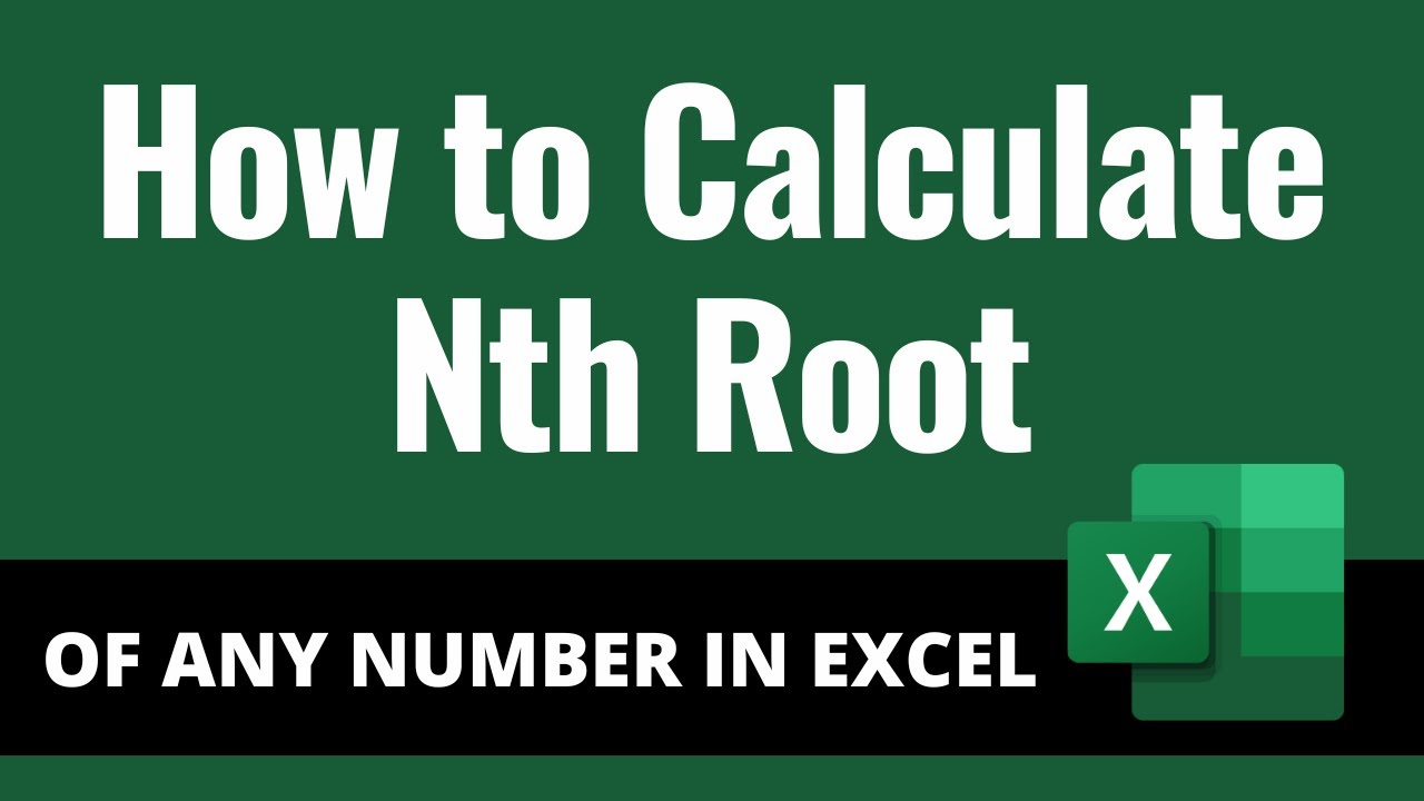 How To Calculate Nth Root Of Any Number In Excel YouTube