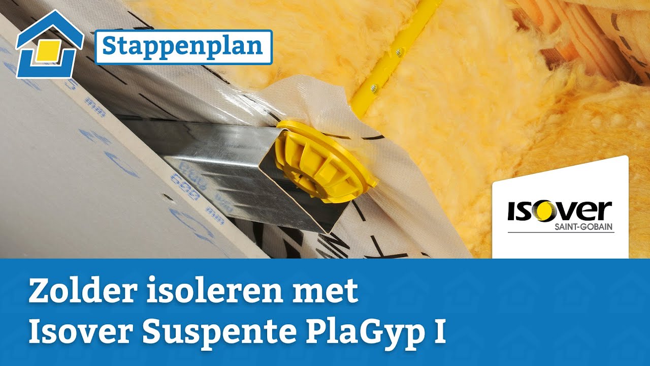 How to: Zolder isoleren met Isover Suspente PlaGyp I - YouTube