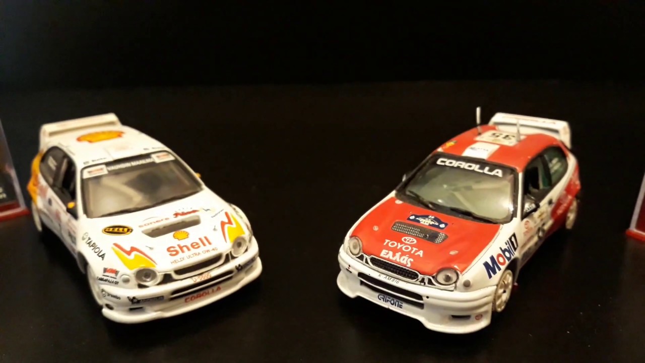 1:43 collection car TOYOTA COROLLA RALLY 2003 - YouTube