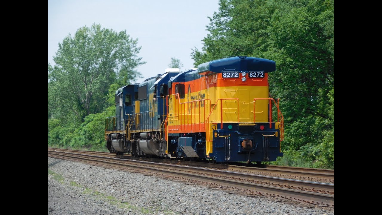 Chessie System #8272 being moved to the Lake Shore Railway Museum - YouTube