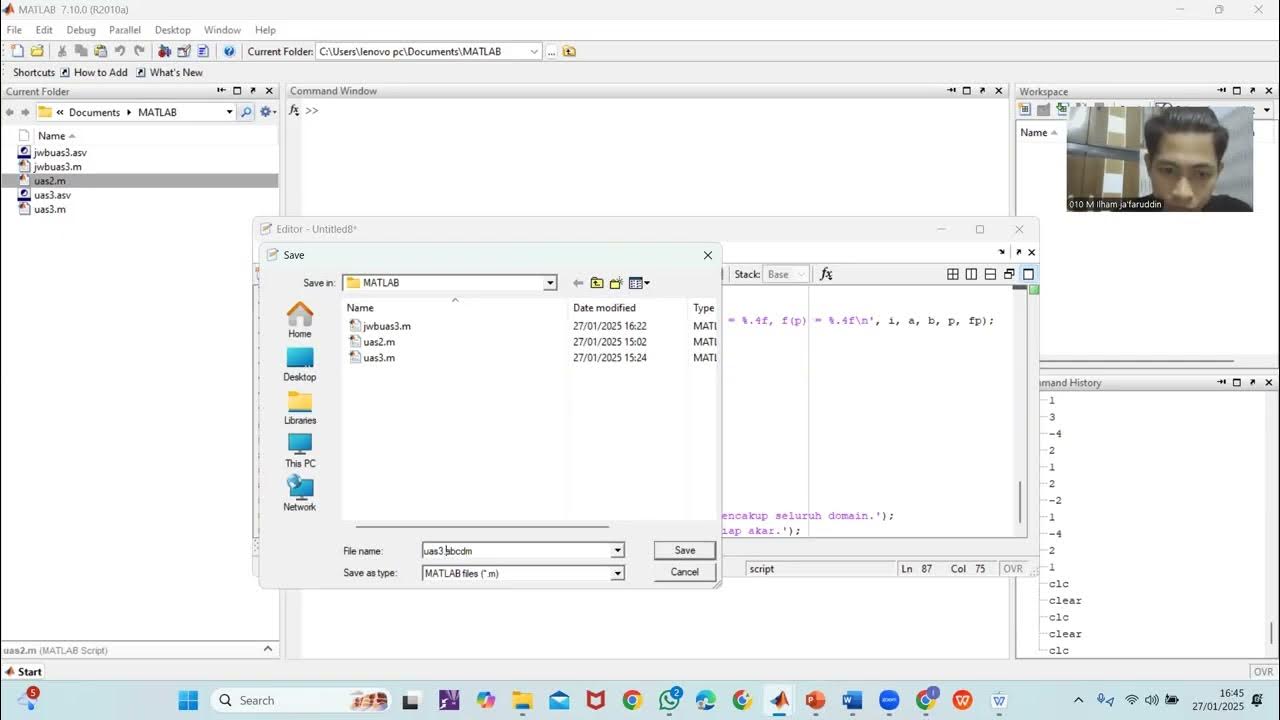 matlab uas no 3 - YouTube