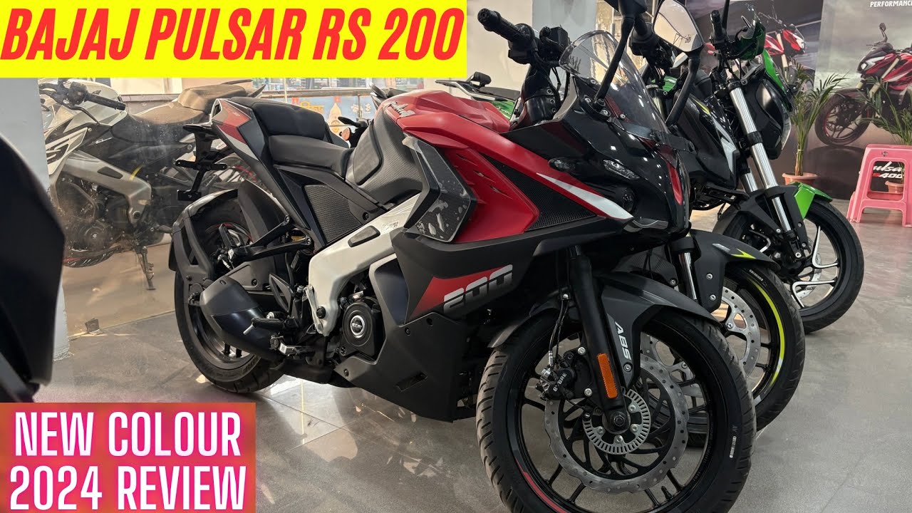 Bajaj Pulsar RS200 Red Burnt Price, Review And Deep Details - YouTube