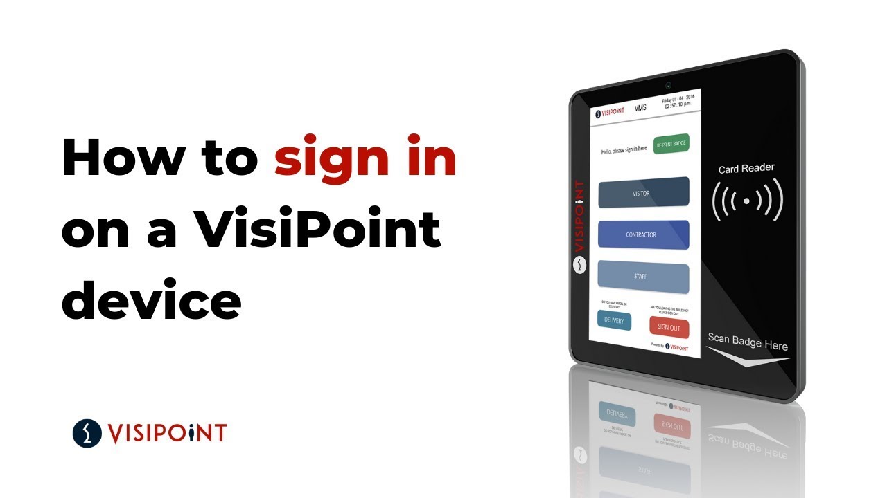 How to Sign In as a Visitor | VisiPoint - YouTube