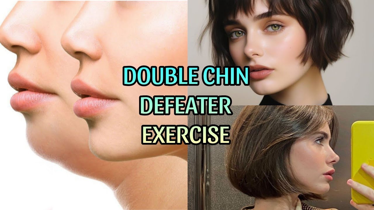 DOUBLE CHIN DEFEATER EXERCISE (part- 1) #glowup#skincare#healthtips# ...