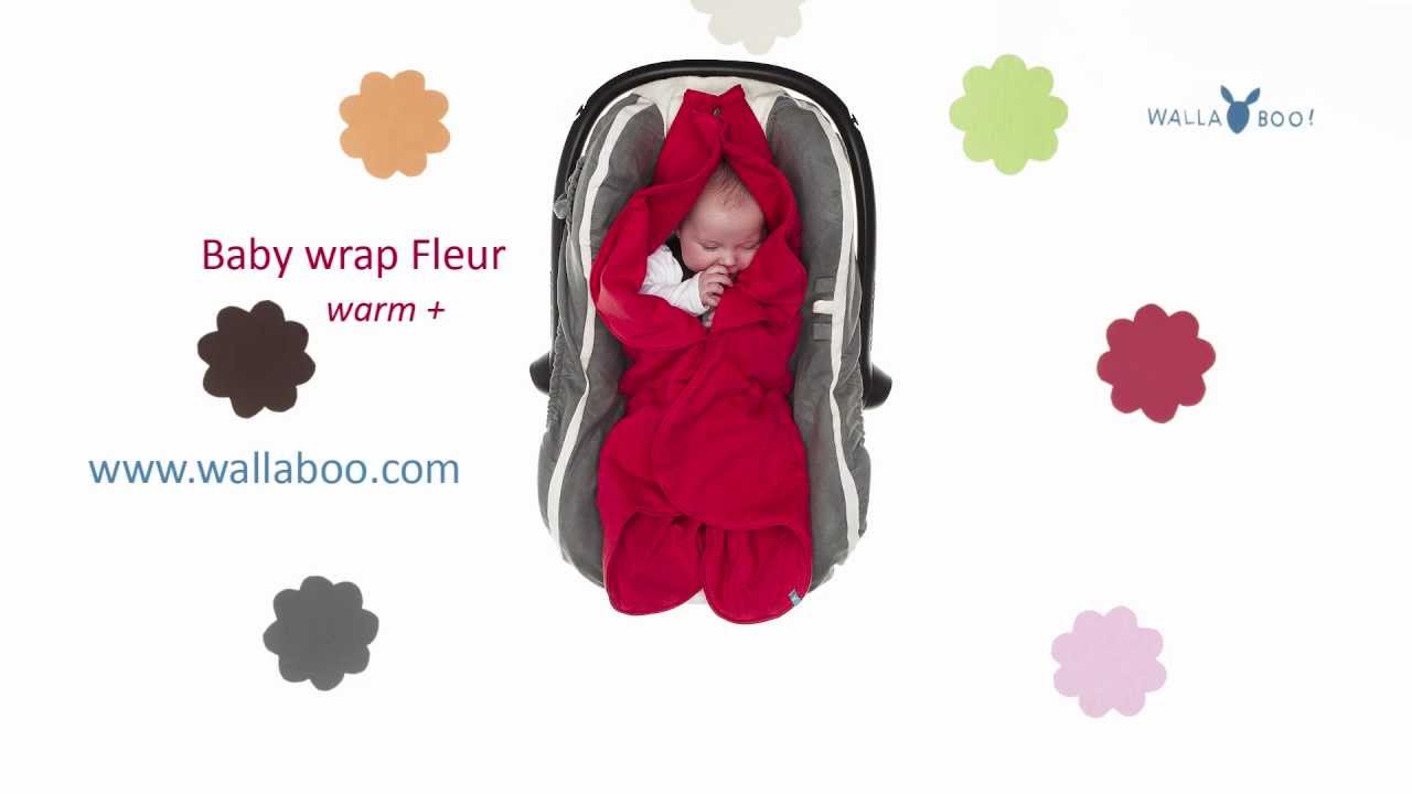 Wallaboo baby wrap fleur. Soft. Sweet. Comfy. - YouTube