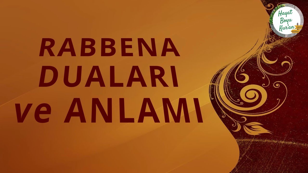 RABBENA DUALARI ve ANLAMI (HD) - YouTube
