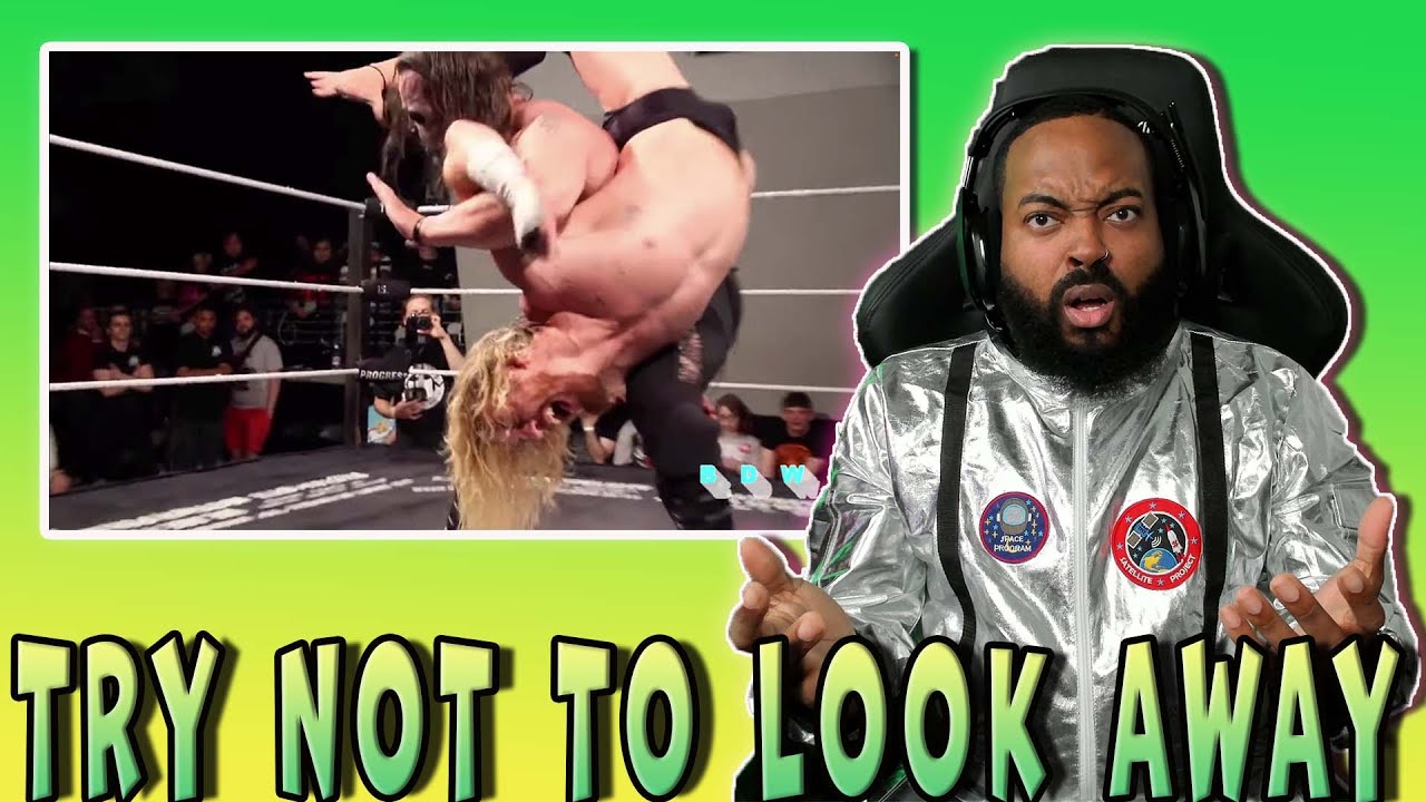 PRO WRESTLING TRY NOT TO WINCE OR LOOK AWAY CHALLENGE 7 (REACTION ...