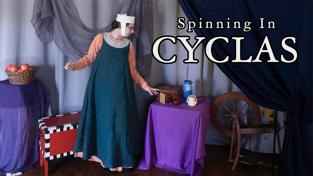 Reduce, Reuse, Re-Cyclas || Making a Simple Dress from 1325 [CC] - YouTube
