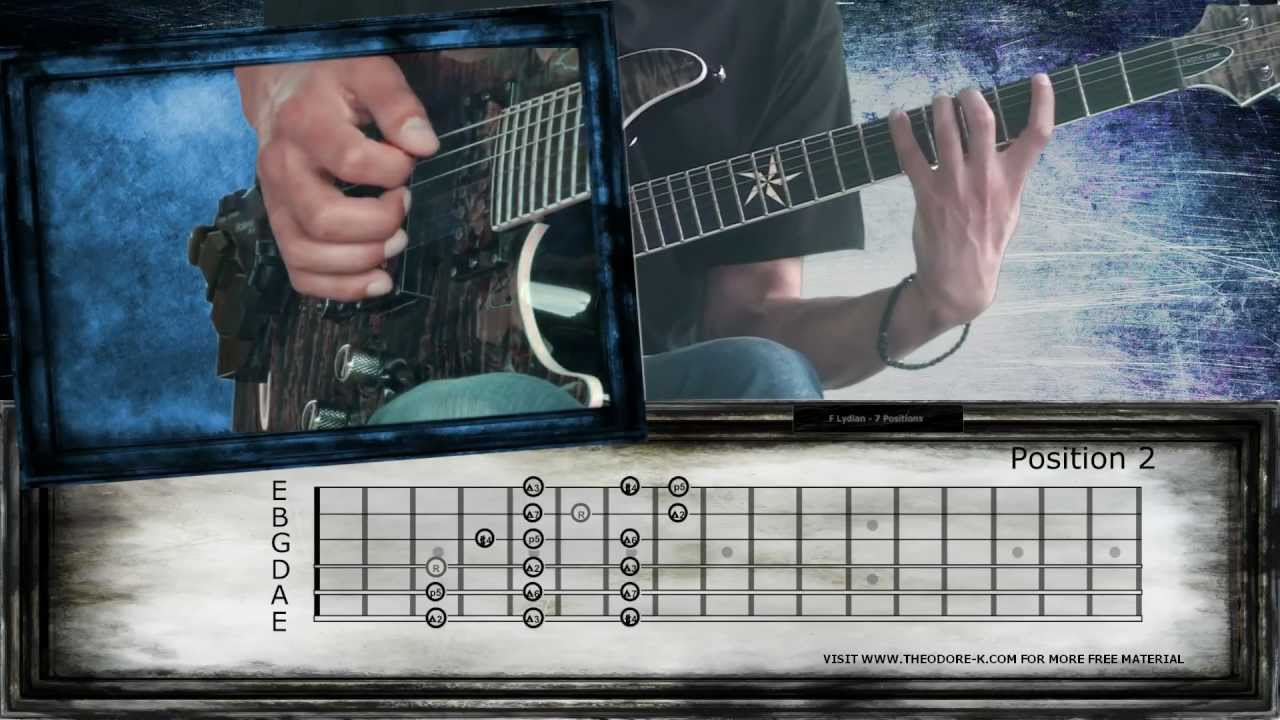 The F Lydian Mode (7 Positions) - Guitar Scales And Modes Series - Free ...