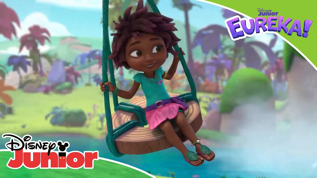 En självgungande gunga | Eureka! | Disney Junior Sverige - YouTube