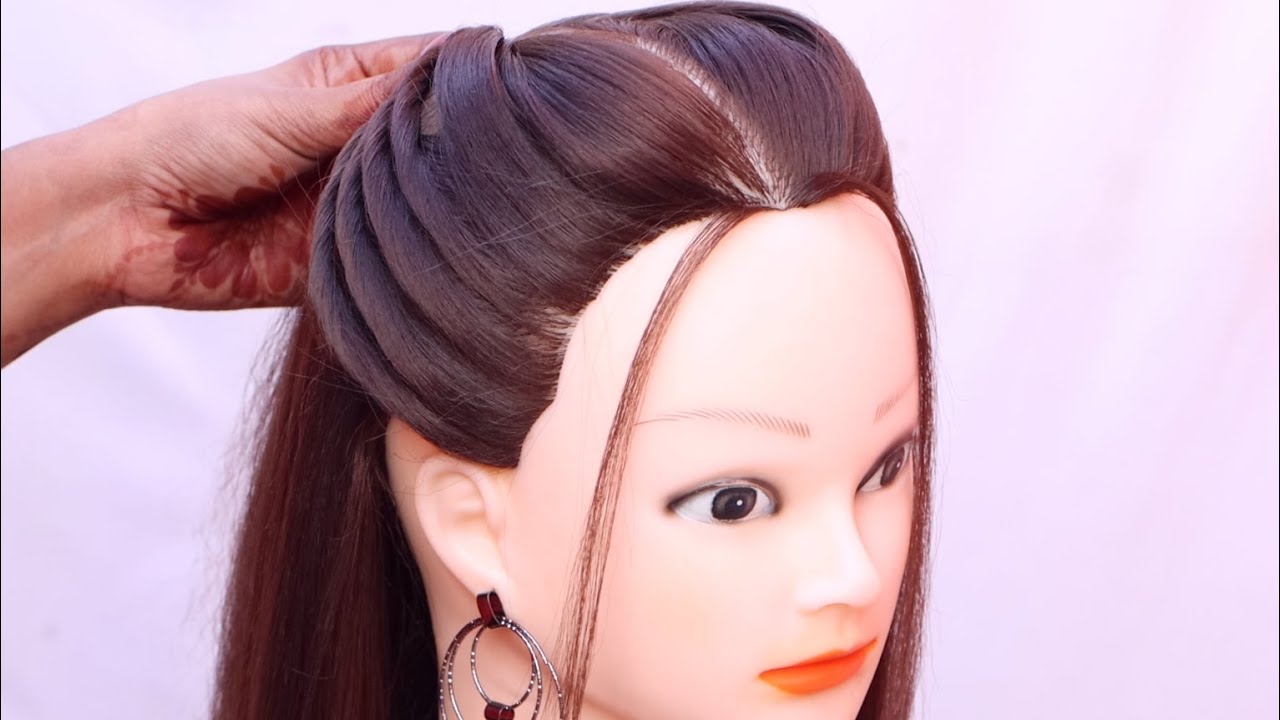 Most Easy decent hairstyle - Simple stylish hairstyle | front hairstyle ...