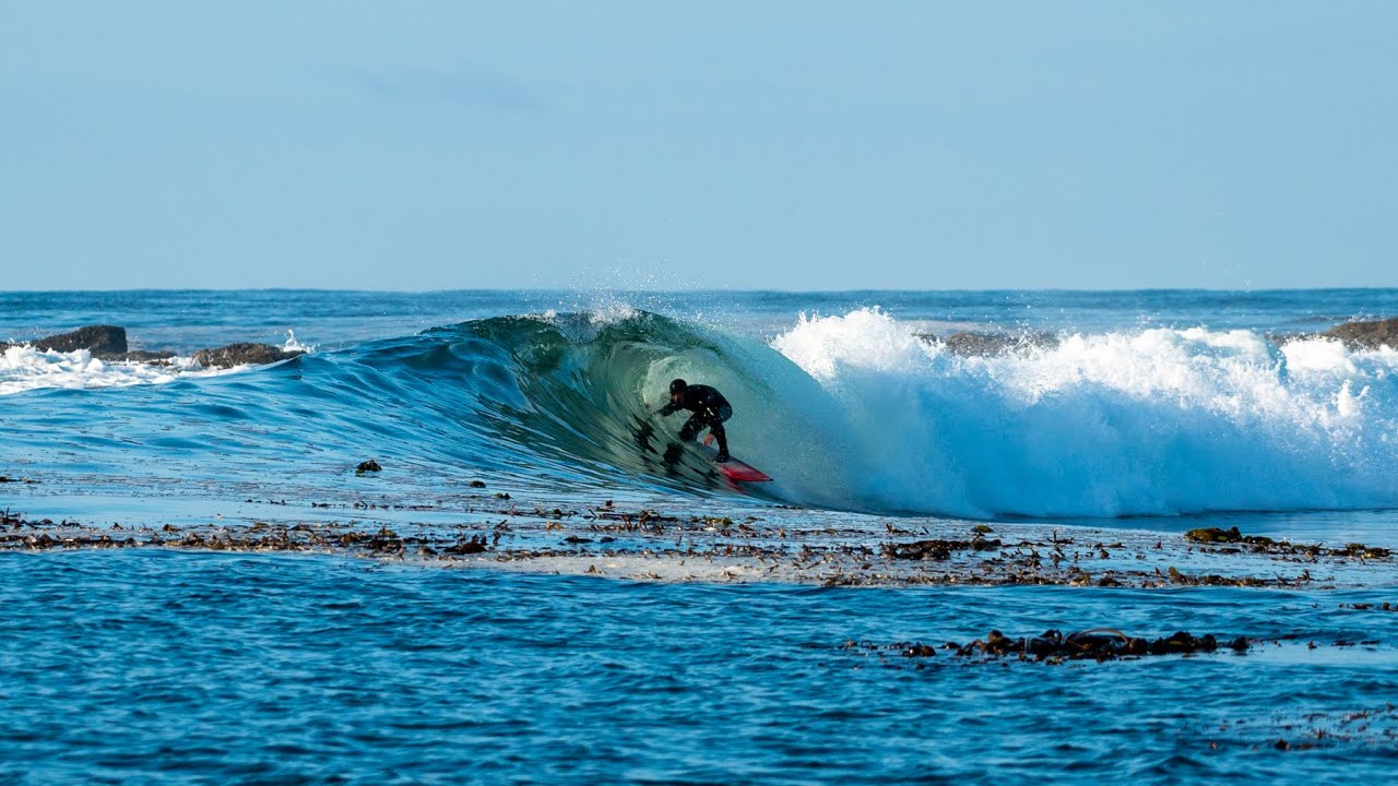 SURFING A SHALLOW REEF IN THE CANADIAN WILDERNESS - VANCOUVER ISLAND ...