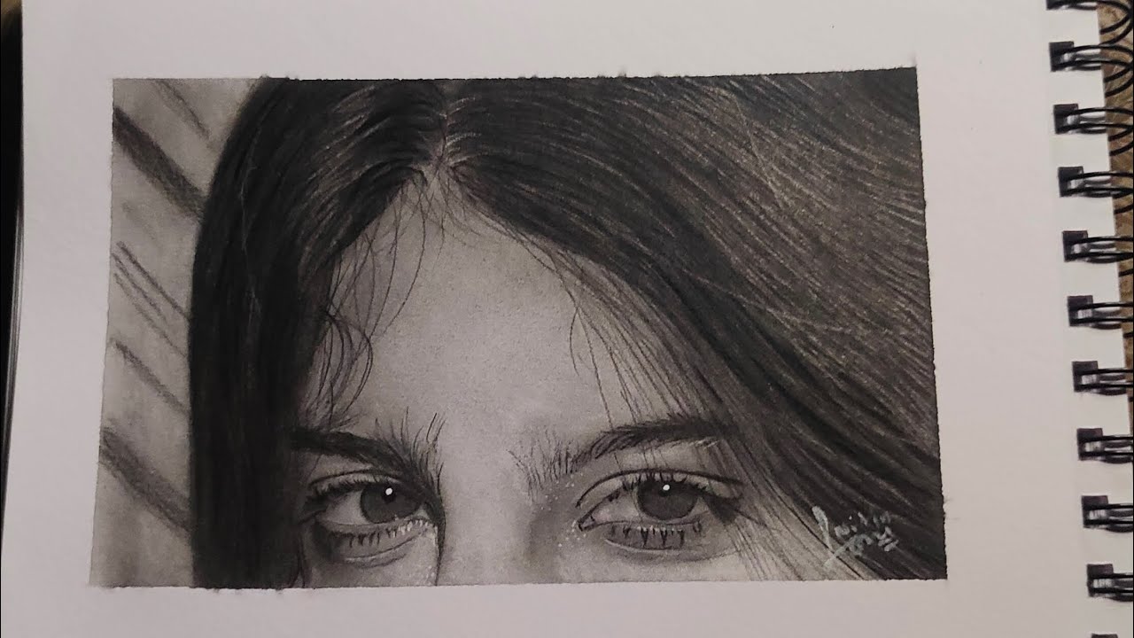 Realistic Face With Charcoal Pencil || How To Draw Realistic Face With ...