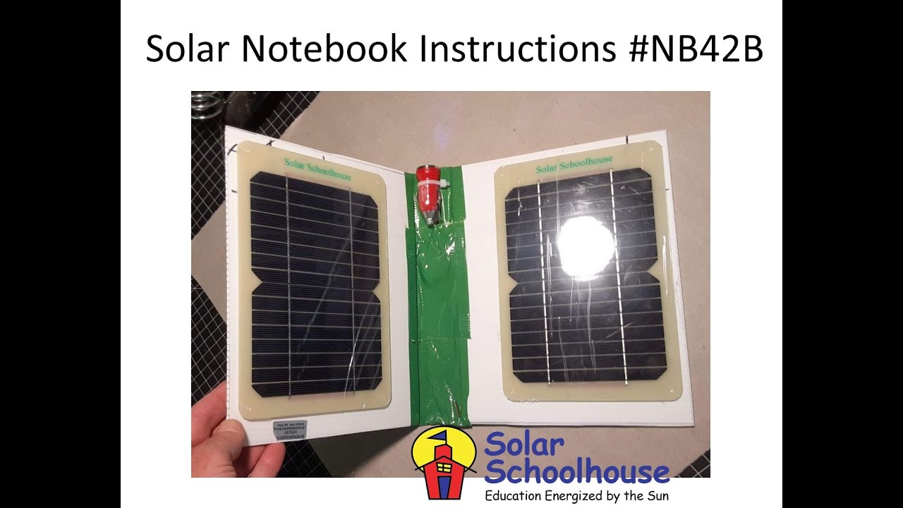 Instructions for building Solar Notebook #NB42B (2024) - YouTube