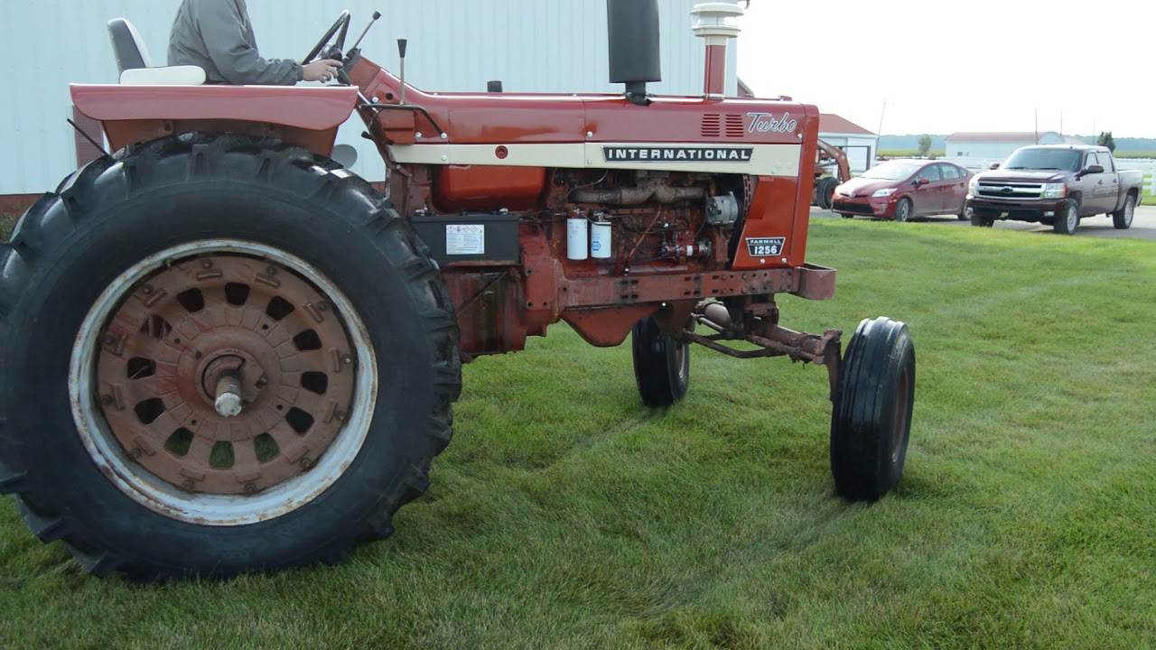 International 1256 Tractor - YouTube