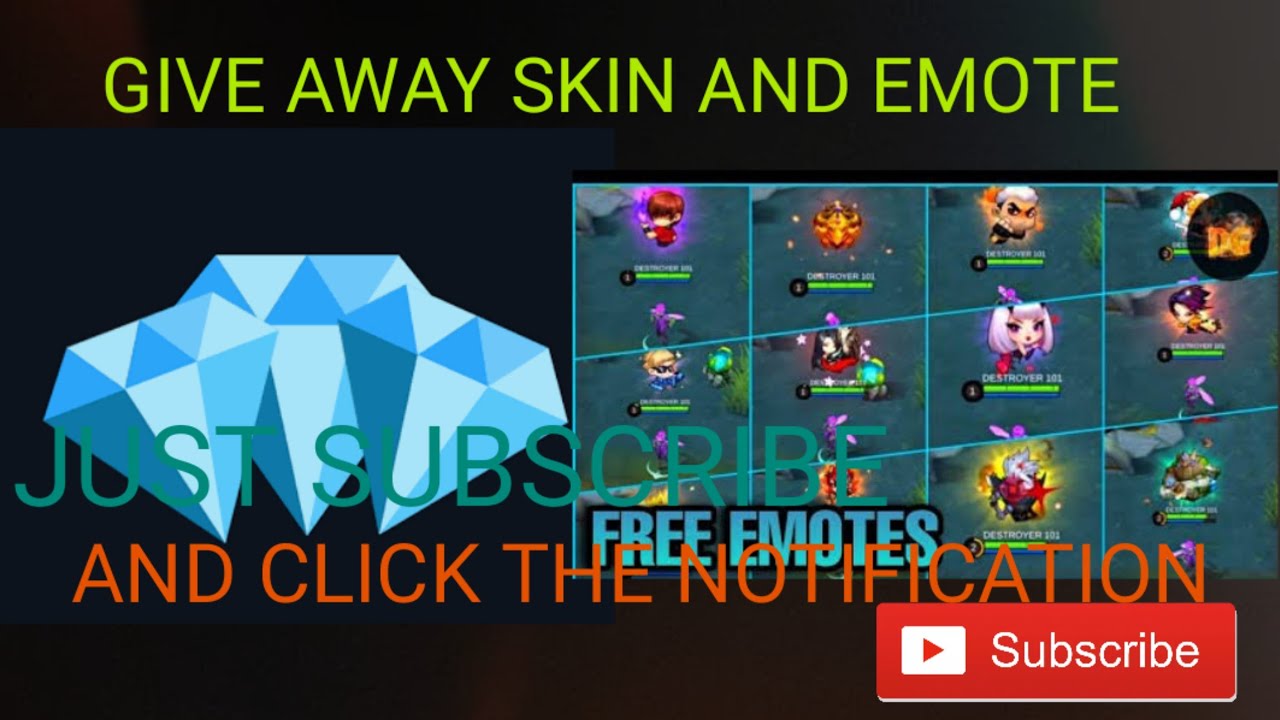 Free give away emote and dias - YouTube