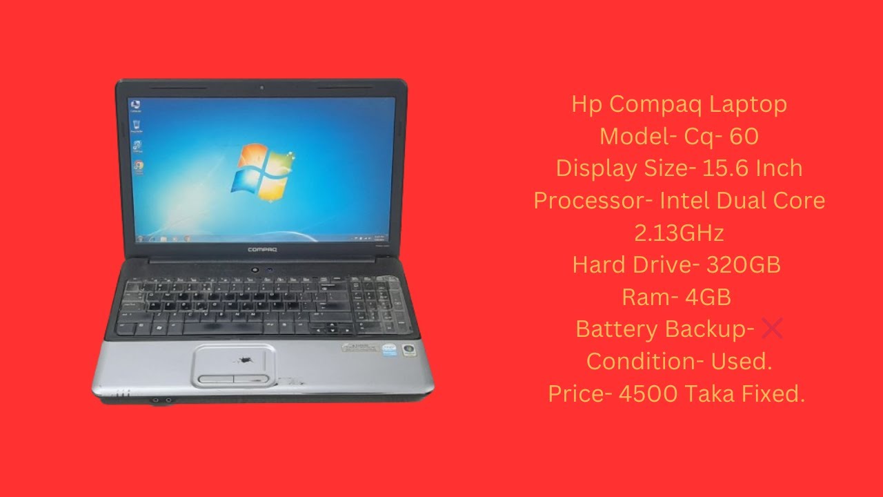 Hp Compaq-Used laptop-320GB HDD-4GB Ram - YouTube