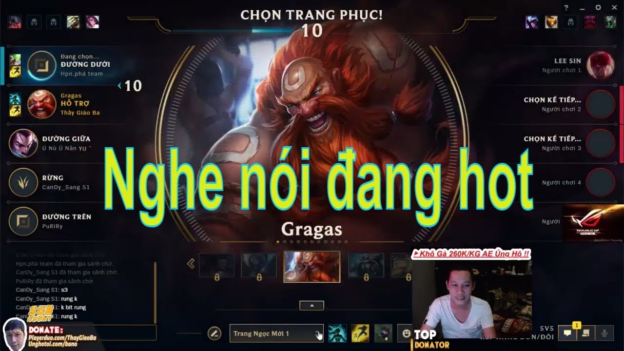 Thầy Ba đánh Gragas tướng hỗ trợ đang hot | Thầy Giáo Ba | FFQ Baroibeo ...