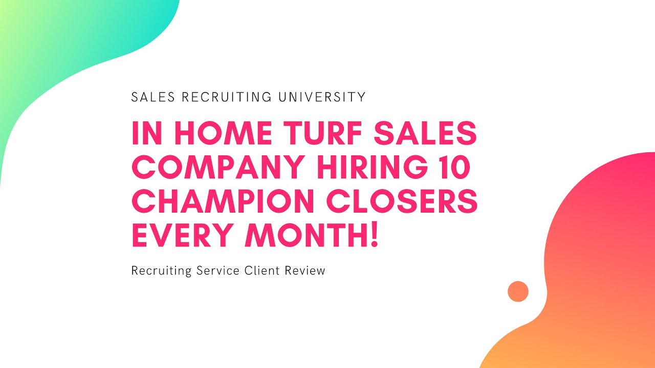 Hiring 10 In Home Sales Reps Monthly - Southern Turf - Sales Recruiting ...