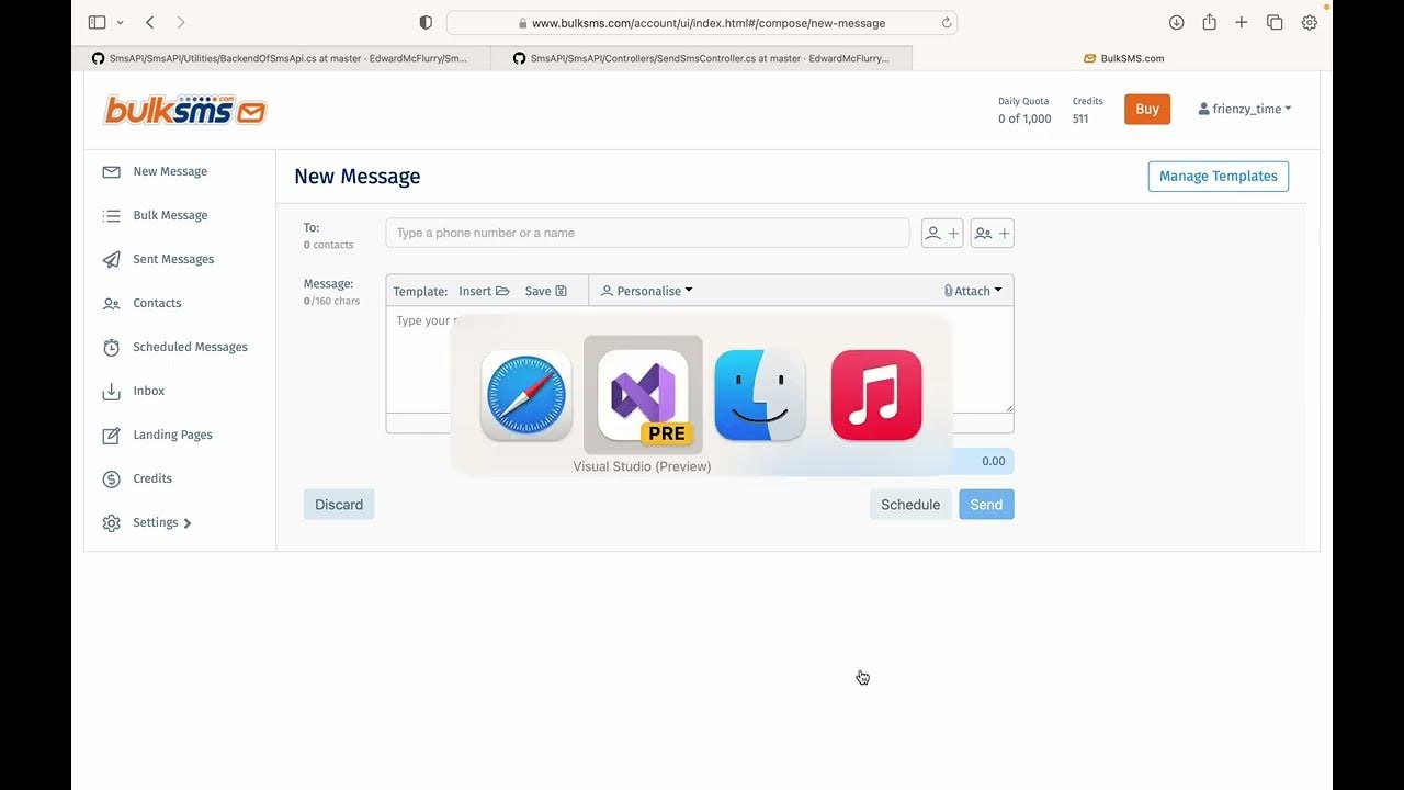 Learn how to send SMS in Web, if you want to learn Programming for only R25. - YouTube
