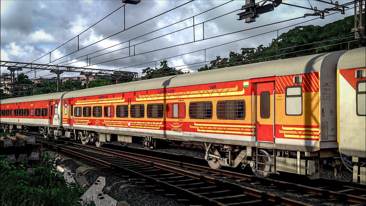 CHARLAPALLI TO ALER TRAIN JOURNEY|TRAIN SIMULATOR|TRAIN GAME|RAILWORKS ...