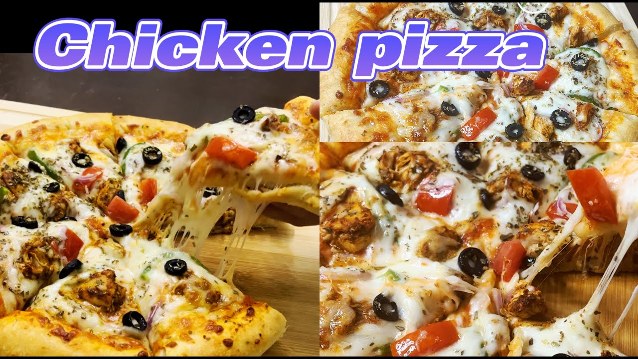Chicken Pizza | Homemade Pizza Recipe | Simple and Easy pizza recipe ...