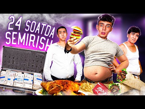 24 soatda kim ko’proq vazn yeg’ish | yutganga 1.000.000 so’m